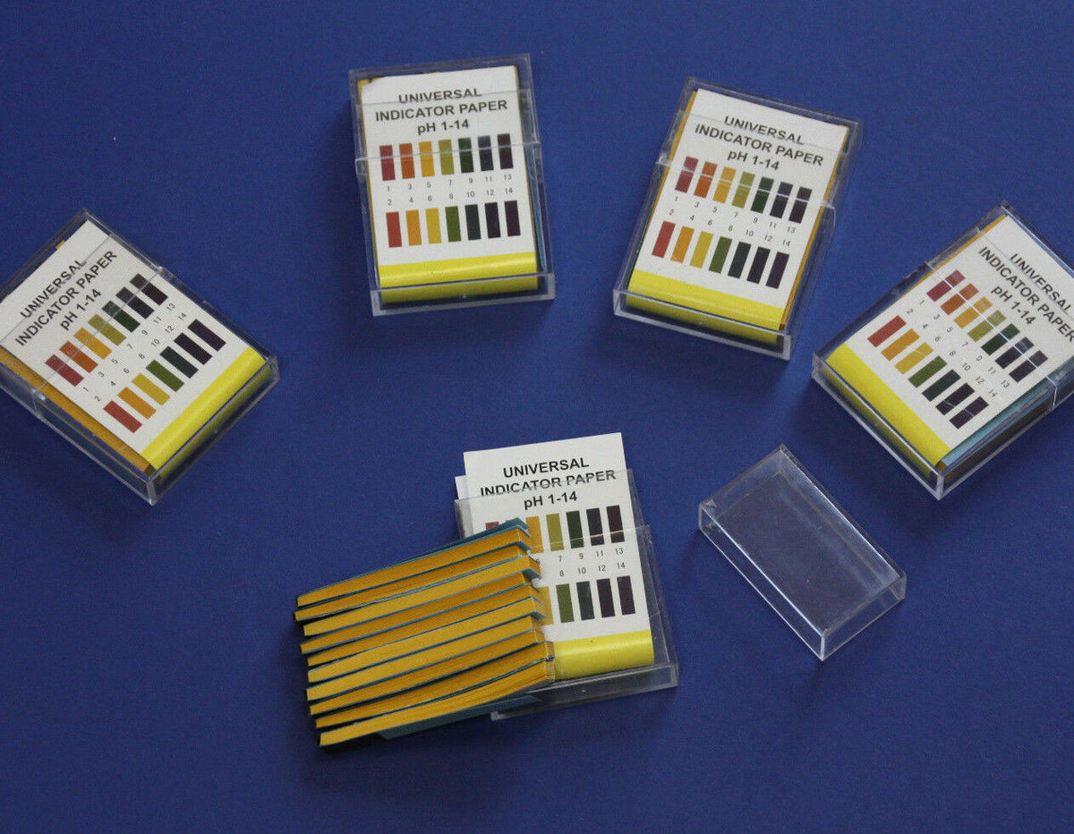 pH Teststreifen (universal) 200 Streifen in Kunststoffbox, pH 1- 14 ...